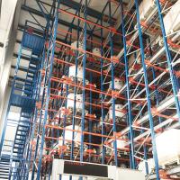 China Two Way Radio Shuttle Racking and Stacker Crane Floor Supported SRM Storage And Retrieval Machine ASRS Automatic Storage And Retrieval System for sale