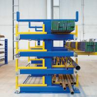 China Manual Telescopic Cantilever Rack Manual Cranked Type Cantilever Racking for Long Materials for sale