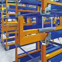 China Manual Telescopic Cantilever Rack Manual Cranked Type Cantilever Racking for Long Materials for sale