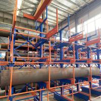 China Manual Telescopic Cantilever Rack Manual Cranked Type Cantilever Racking for Long Materials for sale