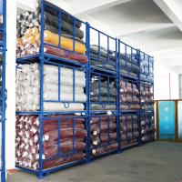China A19: Foldable Stacking rack Demountable Stacking rack for Canvas Textile Rolls Fabric Stackable Rack for sale