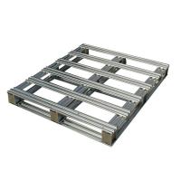 China A08: Double Deck Steel Pallet For Warehouse Storage Right Corners Metal Pallet for sale