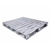 China A08: Double Deck Steel Pallet For Warehouse Storage Right Corners Metal Pallet for sale