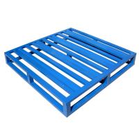 China A08: Double Deck Steel Pallet For Warehouse Storage Right Corners Metal Pallet for sale