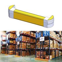 China B27 Kerb Curved Barriers Rack End Guard  Racking upright Protector safety barrier Anti-Collision Guardrails for sale