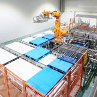 China Cold Storage Warehouse Pallet Stacker Crane ASRS Logistics Center Automatic Storage And Retrieval System for sale