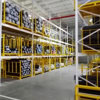 China A19: Foldable Stacking rack Demountable Stacking rack for Canvas Textile Rolls Fabric Stackable Rack for sale