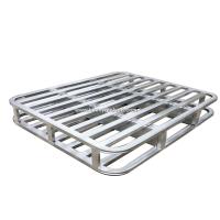 China Round Corners Double Deck Steel Pallets Iron Pallet Metal Pallets For Grain for sale