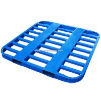 China Round Corners Double Deck Steel Pallets Iron Pallet Metal Pallets For Grain for sale