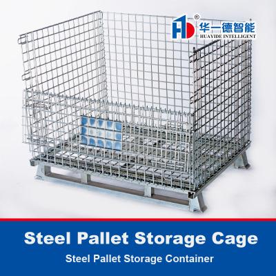 China Galvanized Storage Cage Wire Mesh Container for sale