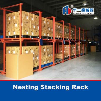 China Nesting Stacking Foldable Stacking rack for sale