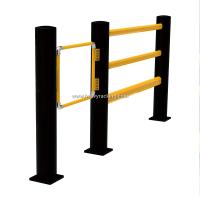 China Pedestrian Guardrail Swing Gate Swinging Door Warehouse Safety Barrier Traffic Guardrails for sale