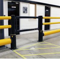 China Pedestrian Guardrail Swing Gate Swinging Door Warehouse Safety Barrier Traffic Guardrails for sale