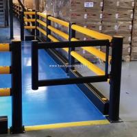 China Pedestrian Guardrail Swing Gate Swinging Door Warehouse Safety Barrier Traffic Guardrails for sale