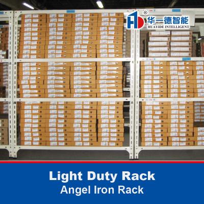 China Light Duty Shelving Angel Iron Rack Carton Box Storage Racking Long Span Rack Warehouse Storage Rack for sale