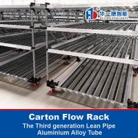 China Aluminum Alloy Lean Pipe Carton Flow Rack for sale