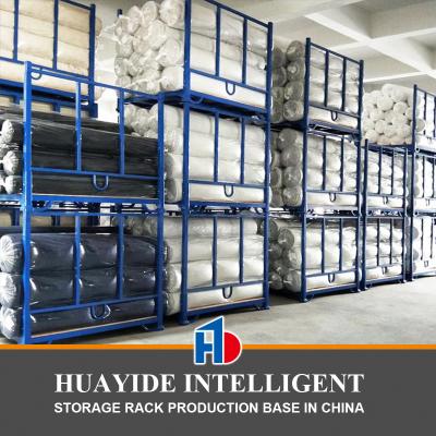 China A19: Foldable Stacking rack Demountable Stacking rack for Canvas Textile Rolls Fabric Stackable Rack for sale