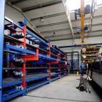 China A13: Manual Telescopic Cantilever Rack for Long Materials Warehouse Storage Racking for sale