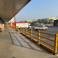 China Warehouse platform Protector Anti-Collision Safety Barrier Guardrails Sliding Door for sale