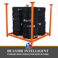 China B31 Portable Tire Rack Tire Stacking Rack 60 Inch Tire Racking Tire Storage Rack for sale