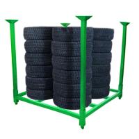 China B31 Portable Tire Rack Tire Stacking Rack 60 Inch Tire Racking Tire Storage Rack for sale