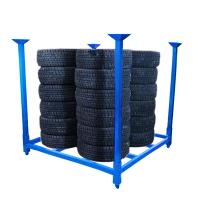 China B31 Portable Tire Rack Tire Stacking Rack 60 Inch Tire Racking Tire Storage Rack for sale