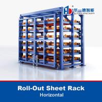 China Roll Out Metal Structure Rack Heavy Duty Manual Horizontal Sheet Metal Storage Rack Industrial Use for sale