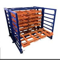 China Roll Out Metal Structure Rack Heavy Duty Manual Horizontal Sheet Metal Storage Rack Industrial Use for sale