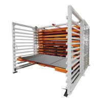 China Roll Out Metal Structure Rack Heavy Duty Manual Horizontal Sheet Metal Storage Rack Industrial Use for sale