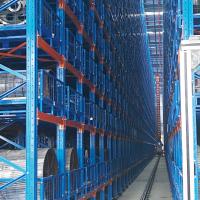 China B42 Storage Cage For Logistics Warehousing ASRS Foldable Wire Mesh Container for sale