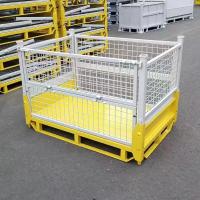 China B42 Storage Cage For Logistics Warehousing ASRS Foldable Wire Mesh Container for sale