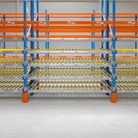China B47: Warehouse Flow Rack for Carton Storage Box Flow Gravity Storage Roller Racking Carton Flow Racking for sale