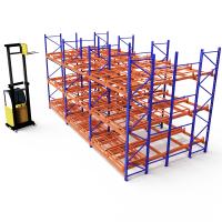China B58：Push Back Racking Metal Pallet Racks Adjustable Push Back Rack Warehouse Storage Racks Industrial Pallet Racking for sale
