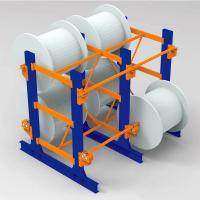 China Cantilever Racking Roll Drum Storage Cable Reel Rack Steel Coil Roll Rack for sale