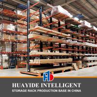 China C01：Double Side Heavy Duty Cantilever Racking System Long Arm Structure for  Lumber Wood Storage for sale