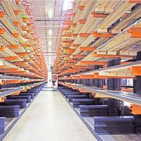 China C01：Double Side Heavy Duty Cantilever Racking System Long Arm Structure for  Lumber Wood Storage for sale