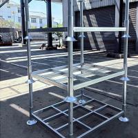 China C06：Detachable Warehouse Storage Hot Dip Galvanized Steel Large Stackable Metal Steel Post Pallet Rack for sale