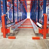 China Two Way Radio Shuttle Racking Pallet Runner Rack System Room Temperature Warehouse for sale