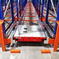 China Two Way Radio Shuttle Racking Pallet Runner Rack System Room Temperature Warehouse for sale