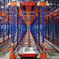 China Two Way Radio Shuttle Racking Pallet Runner Rack System Room Temperature Warehouse for sale
