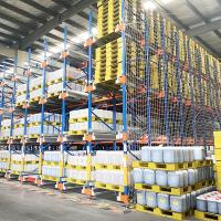 China Two Way Radio Shuttle Racking Pallet Runner Rack System Room Temperature Warehouse for sale