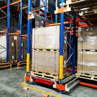 China Two Way Radio Shuttle Racking Pallet Runner Rack System Room Temperature Warehouse for sale