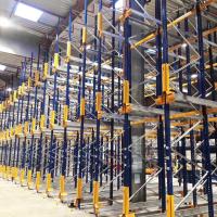 China Two Way Radio Shuttle Racking Pallet Runner Rack System Room Temperature Warehouse for sale