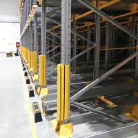 China Radio Shuttle Pallet Rack Upright Protectors Rack End Guard Polymer Safety Barrier Traffic Guardrails for sale