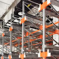 China Two Way Radio Shuttle Racking Pallet Runner Rack System Explosive Proof Warehouse for sale