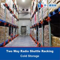 China Two Way Radio Shuttle Racking Pallet Runner Rack System For Cold Storage Cold Chain for sale