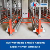 China Two Way Radio Shuttle Racking Pallet Runner Rack System Explosive Proof Warehouse for sale