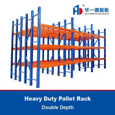 China Double Depth Heavy Duty Pallet Rack Selective Pallet Rack Beam Racking for sale