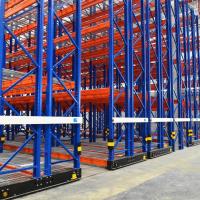 China Electric Mobile Pallet Racking  Rail-Guided Ground Track Guidance Open Type Electric Mobile Rack Warehouse Storage Rack for sale