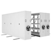 China Electric Mobile Shelves Racking Hand Cranked Cargo Mobile Shelving Compact Movable Shelving High-Density Shelves for sale